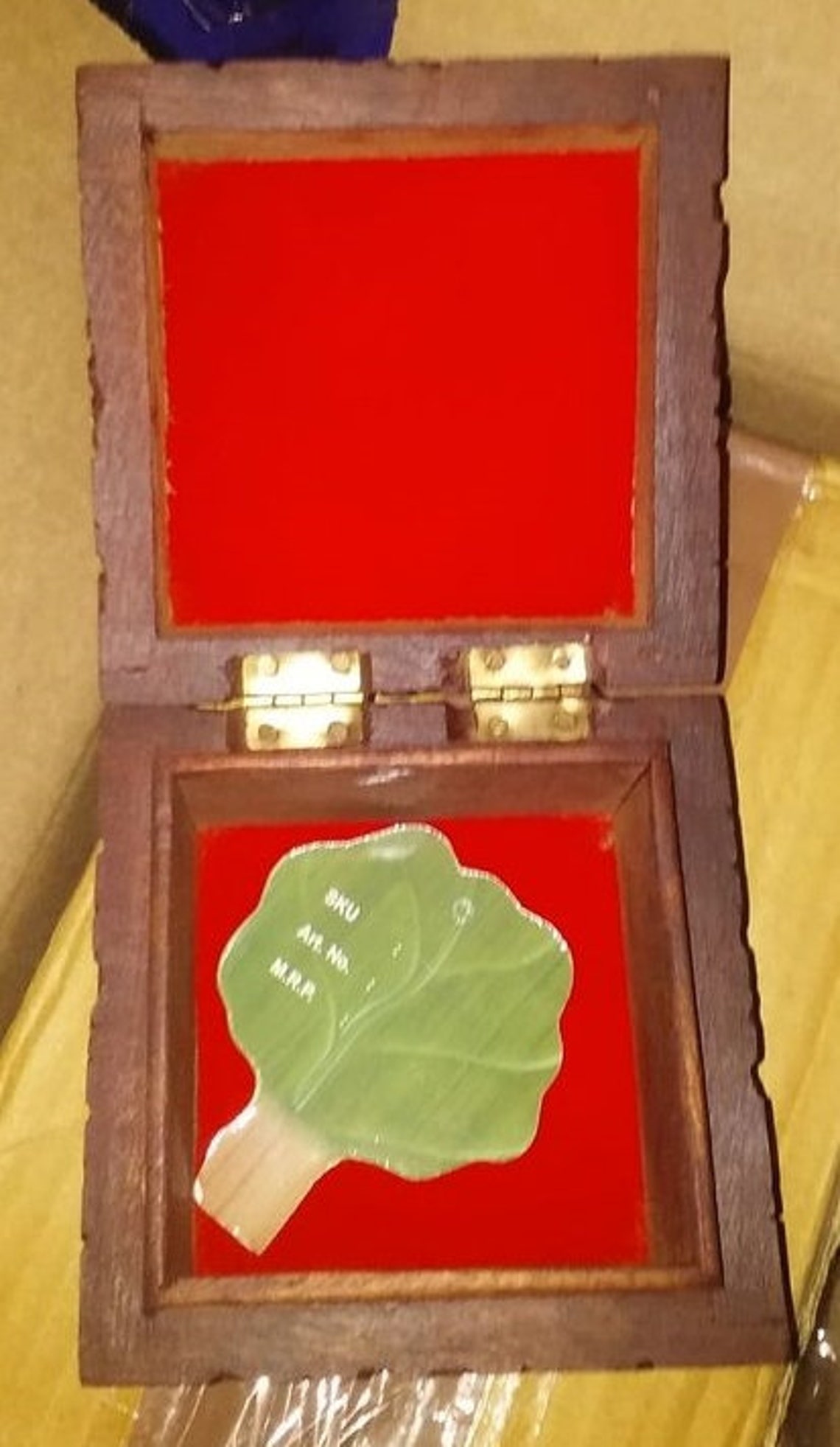 Beautifully "hand Carved" Highly Detailed (square) Rosewood, Keepsake ...