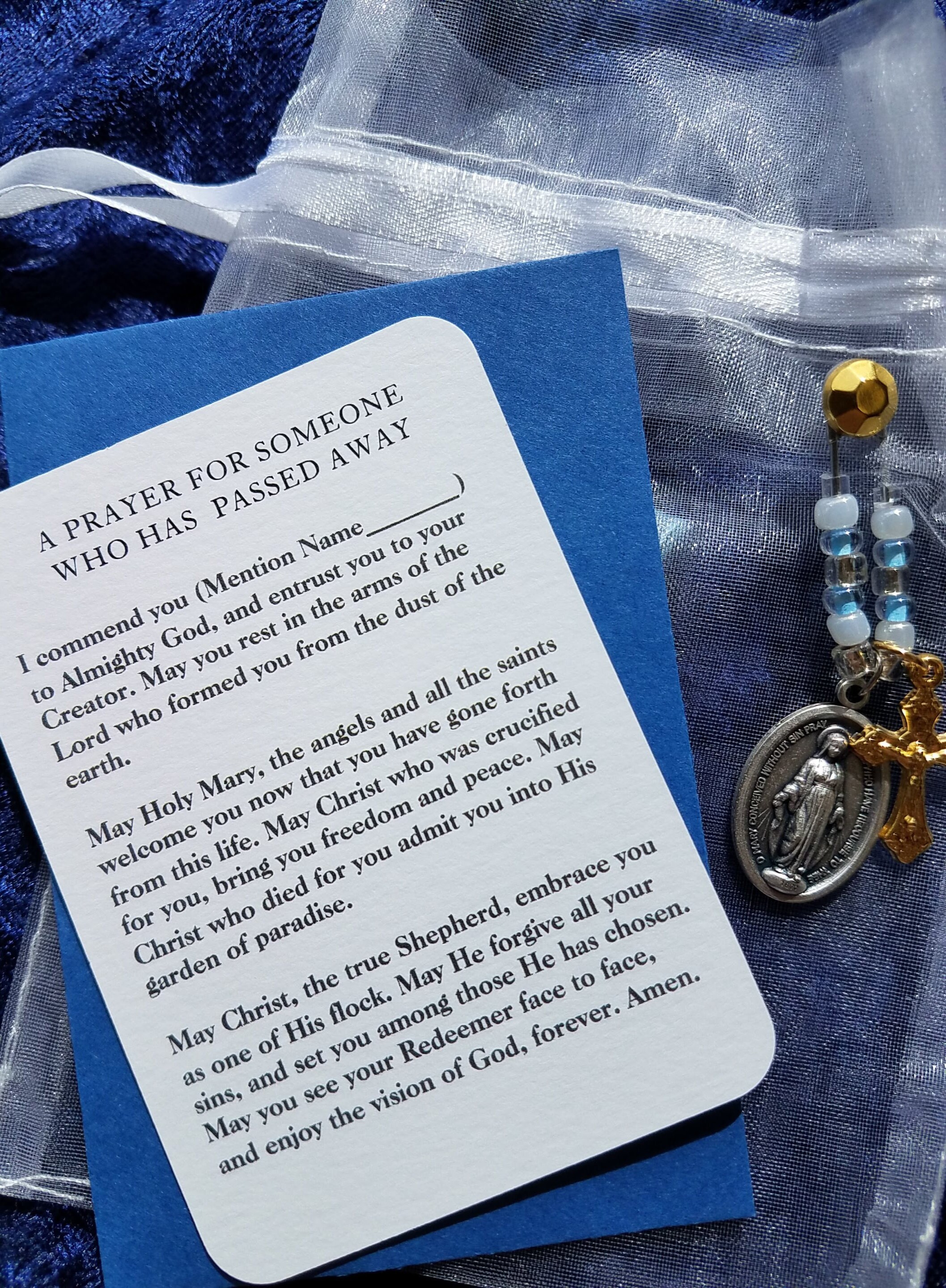 Catholic Grief Bereavement Gift / Prayer for Someone Who Has | Etsy