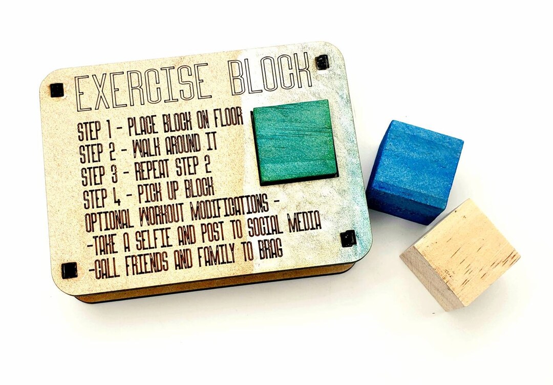 Walk Around the Block Give the Gift of Exercise and Health - Etsy