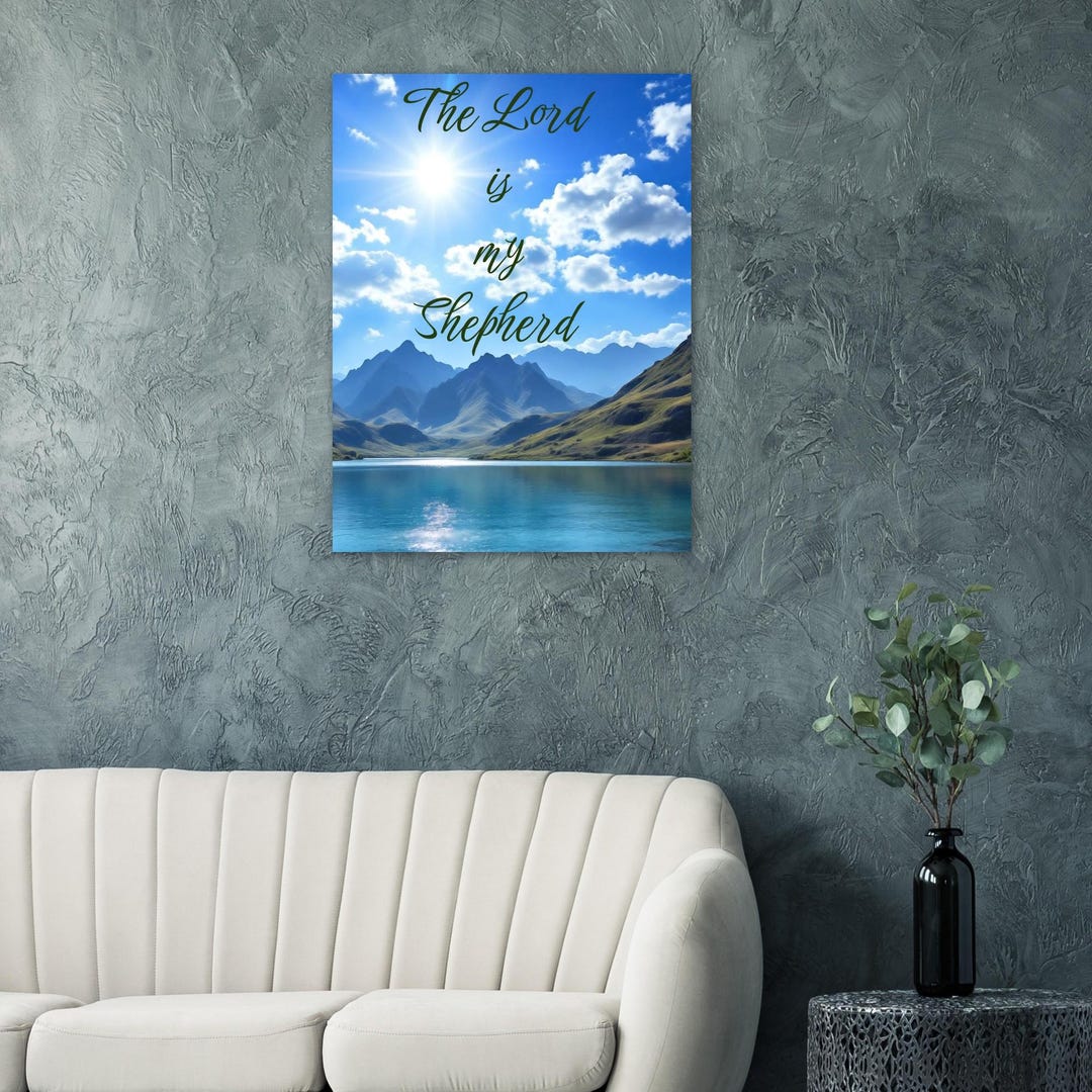 Lord is My Shepherd on Majestic Backdrop, Fine Art Poster - Etsy