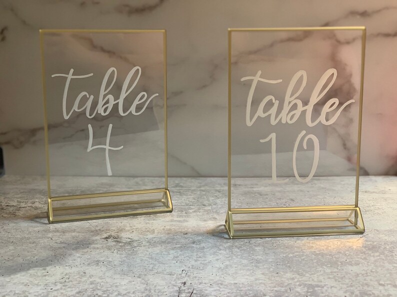 Handwritten Table Numbers - Etsy