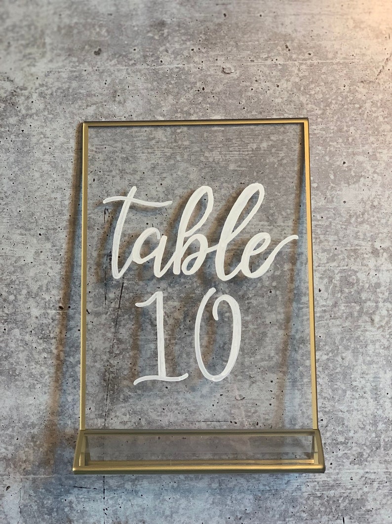 Handwritten Table Numbers - Etsy
