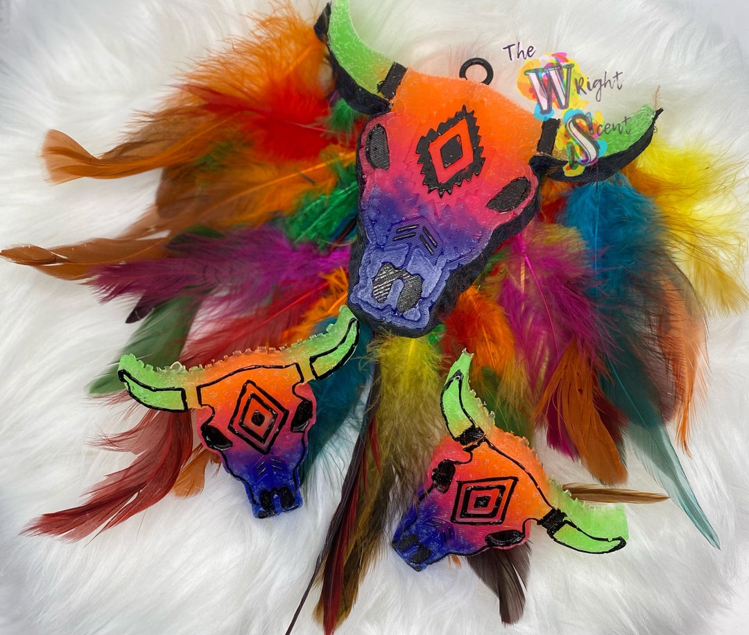 Aztec Bull Car Freshie& Vent Clip Combo, Aztec Bull Car Scents, Aztec ...