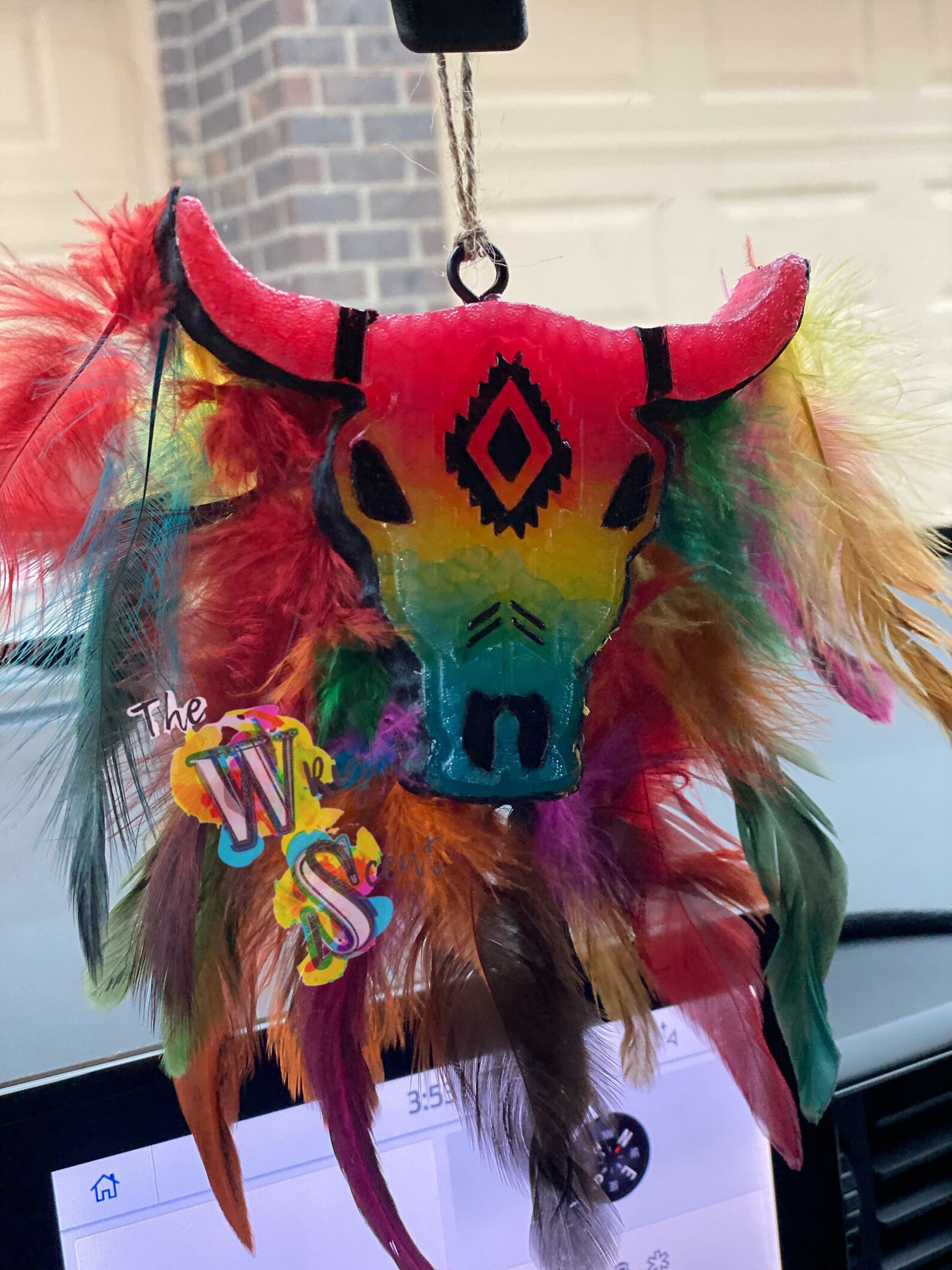 Aztec Bull Car Freshie& Vent Clip Combo, Aztec Bull Car Scents, Aztec ...