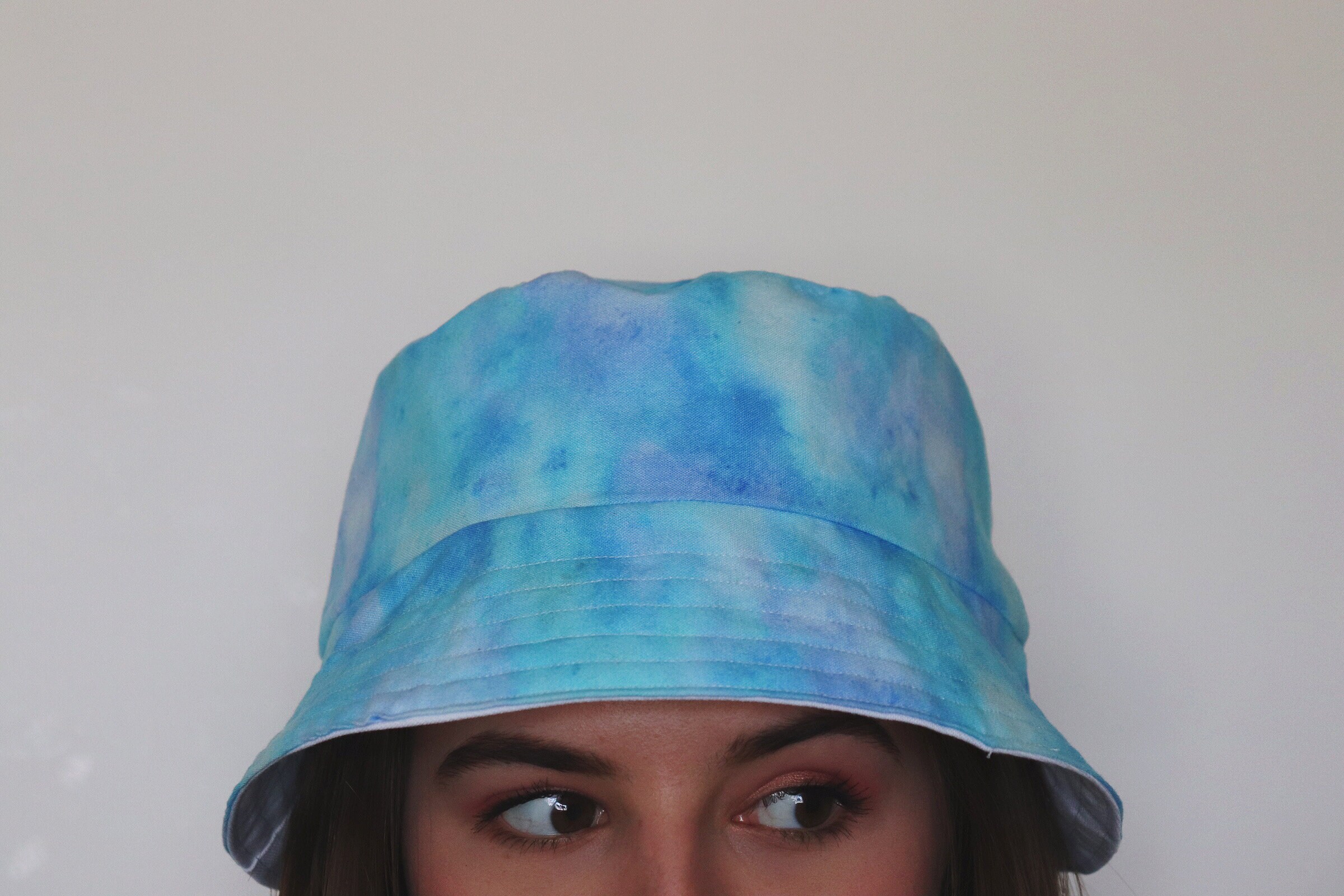 Blue Watercolor Bucket Hat / Blue Bucket Hat / Summer Accessory ...
