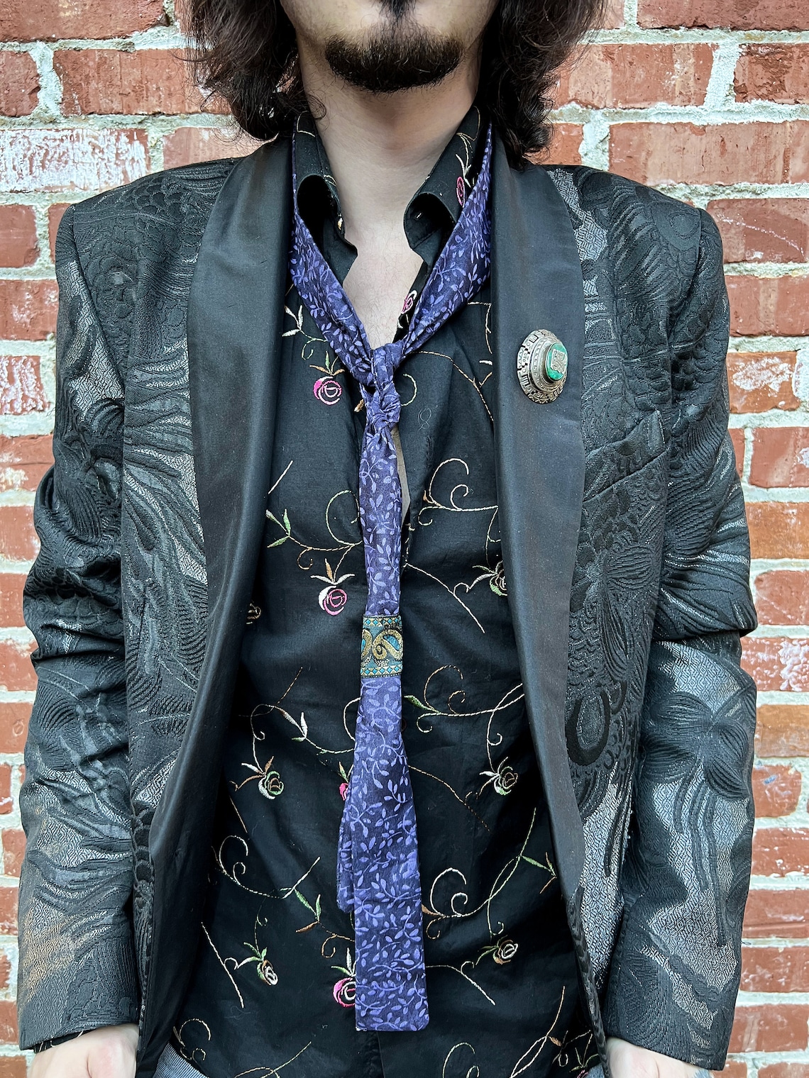 Johnny Depp Style Scarf ‘purple Haze’ | Bohemian / Vagabond - Etsy