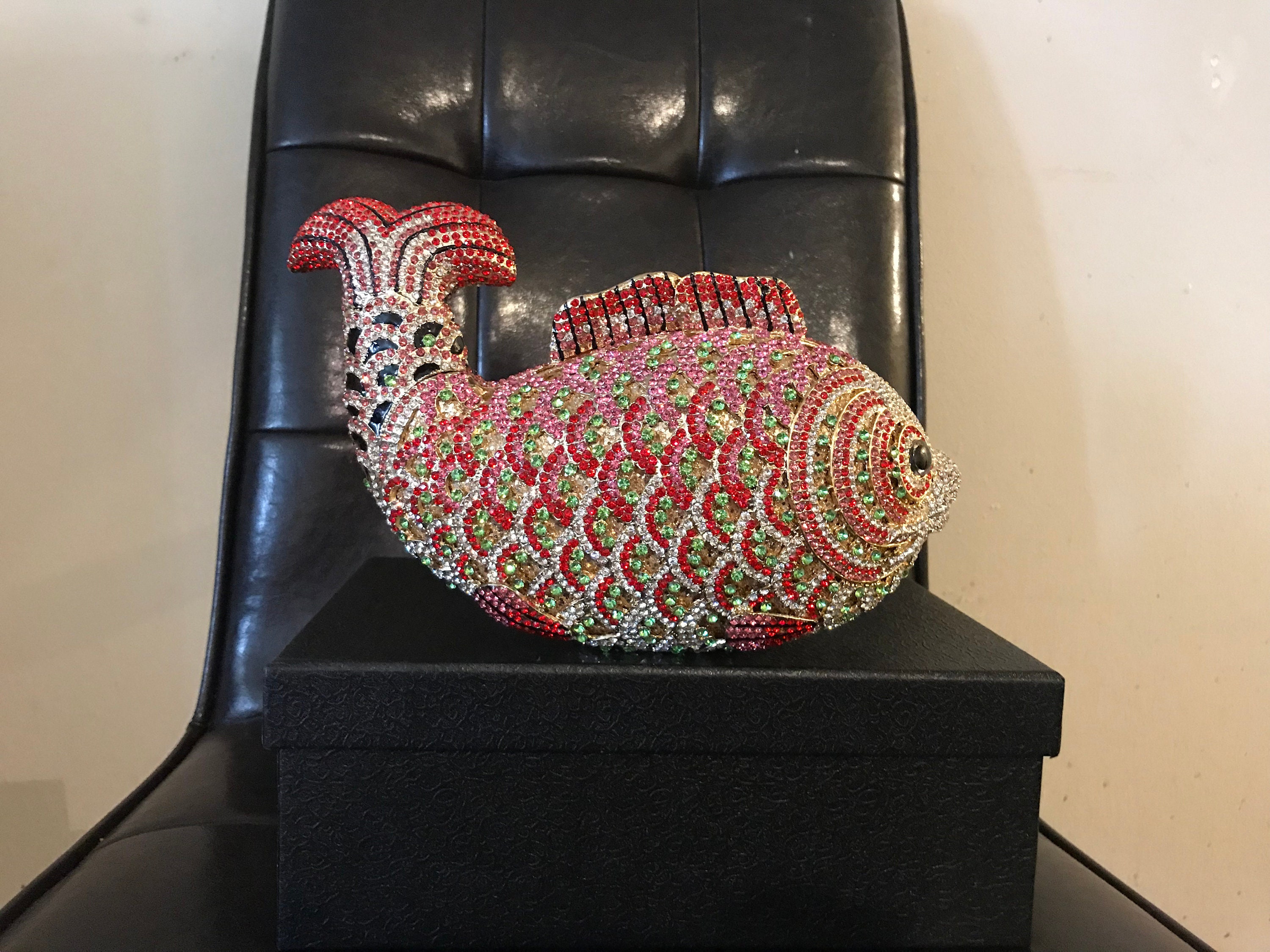 Womens Fish Design Clutch Evening Bag - Etsy UK
