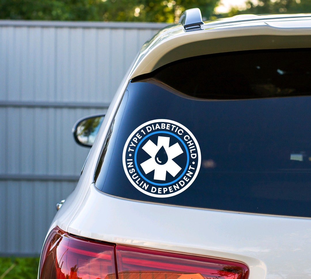 Type 1 Diabetic Child on Board Decal Diabetes Awareness T1D - Etsy