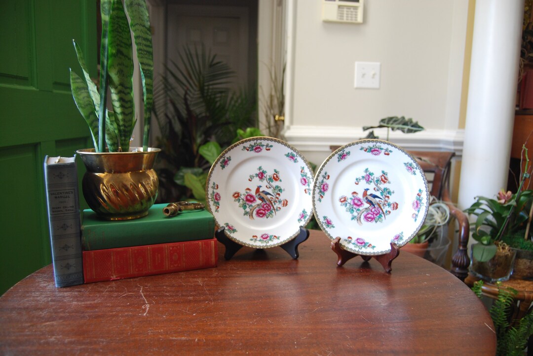 Whieldon Ware Pheasant Plates by F Winkle and Company - Etsy