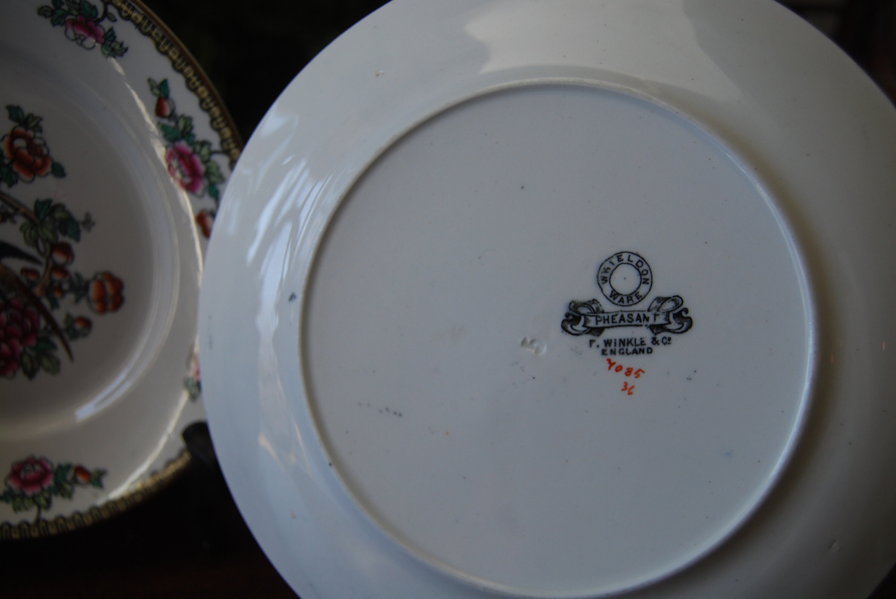 Whieldon Ware Pheasant Plates by F Winkle and Company | Etsy