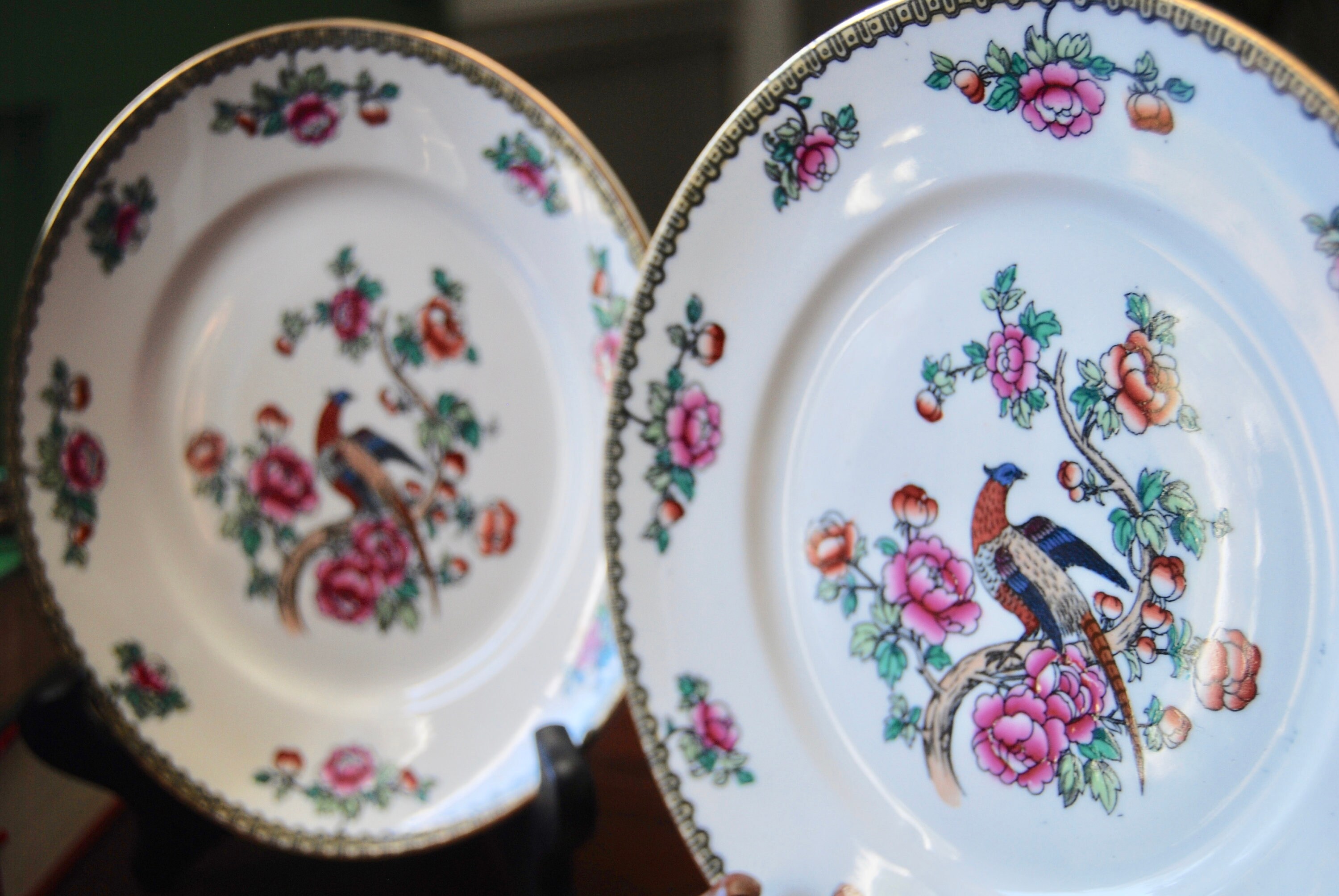 Whieldon Ware Pheasant Plates by F Winkle and Company | Etsy