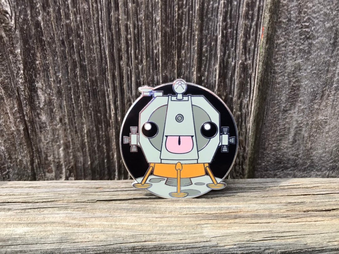 Cute Lunar Lander Enamel Pin - Etsy