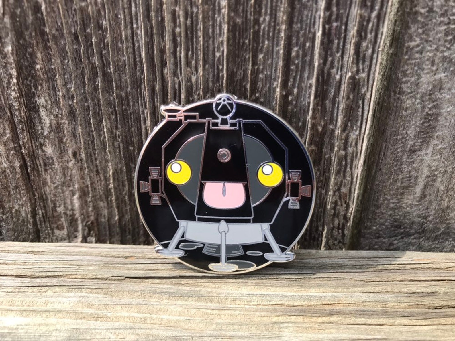 Cute Lunar Lander Enamel Pin - Etsy