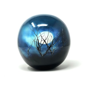 Sphere Urn for Ashes Moon and Tree Cremation Modern Urn for Ashes ...