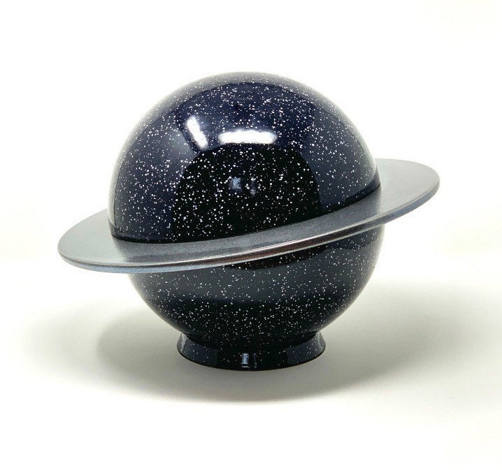 Cremation Urn Planet Saturn Ceramic Modern Funeral urn for | Etsy