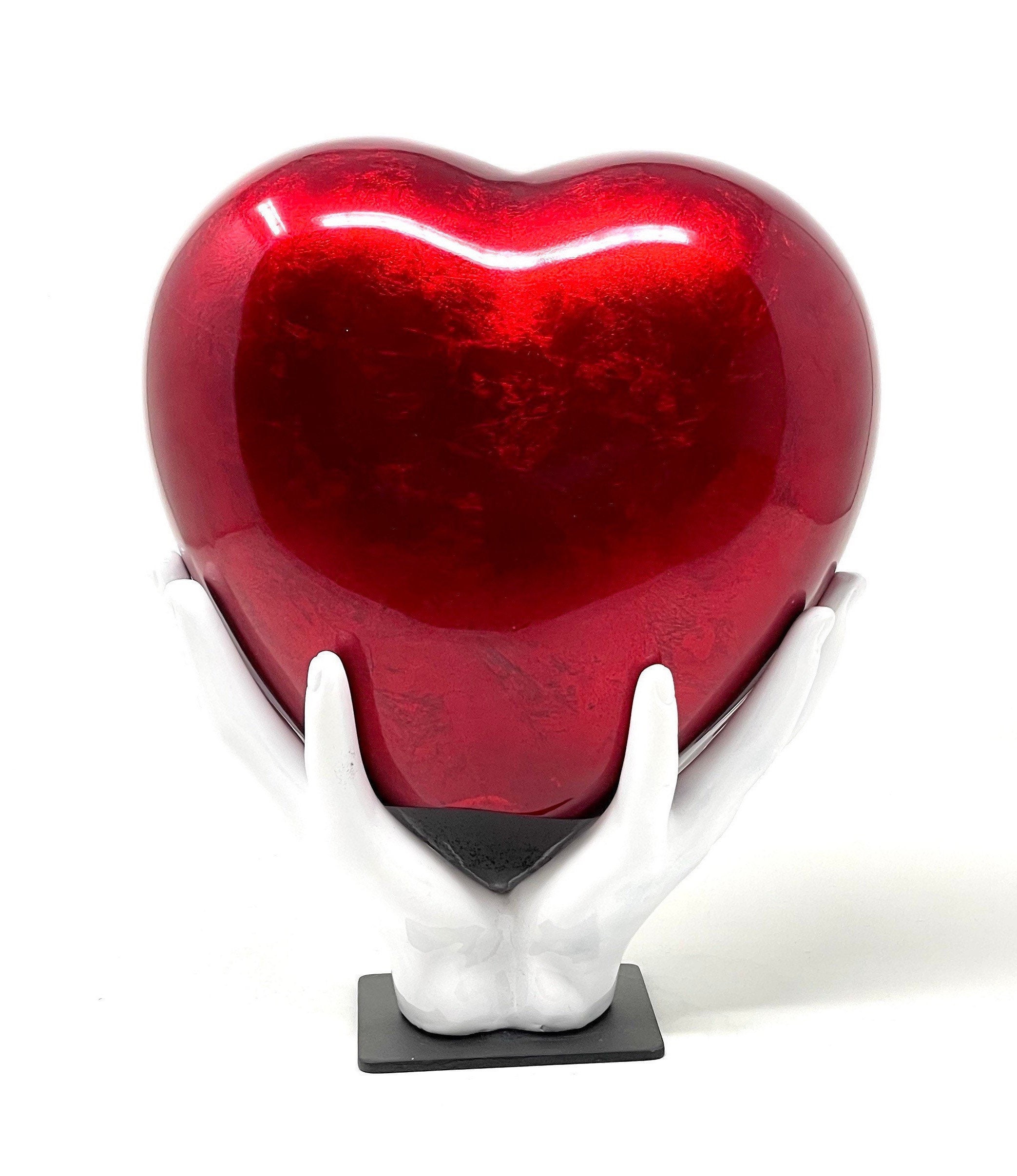 Comforting Hands Red Heart Cremation Urn for Ashes is a Heart - Etsy Canada