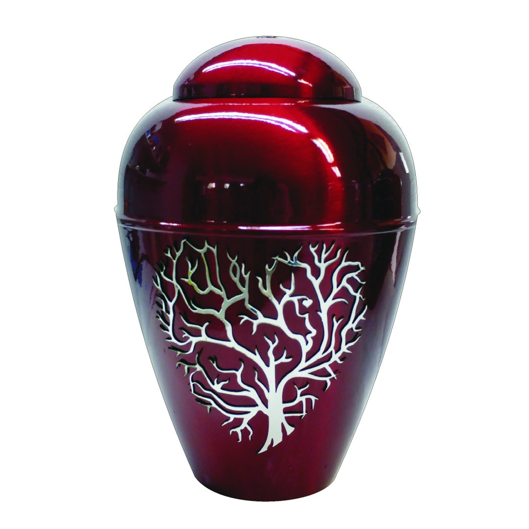 Metal Cremation Urn Tree of Life Funeral Container Burial Urn Ashes Urn ...