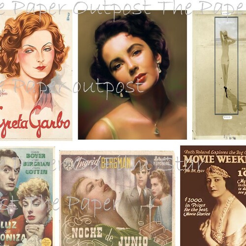 FILM STAR Digital Download Printable Image Digikit Instant - Etsy