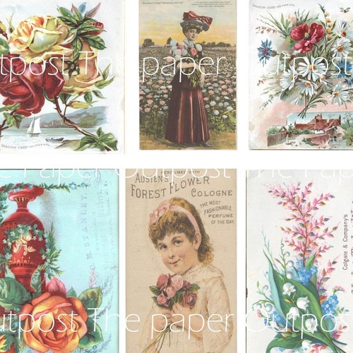 FLORAL MOTIFS Digikit Digital Printable Printables Digikits - Etsy