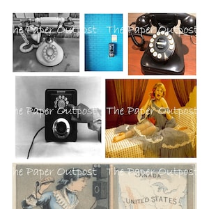 TELEPHONE VINTAGE Printable Digital Download Printable Telephone Phone ...