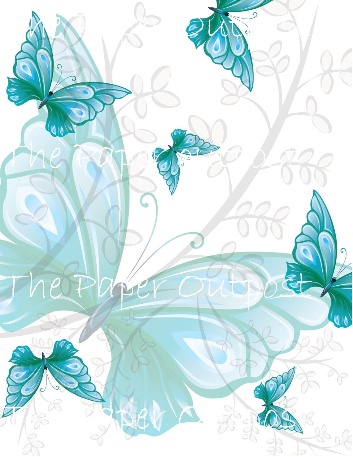 Butterfly Oasis Signature Pages Digikit Digital Printable - Etsy