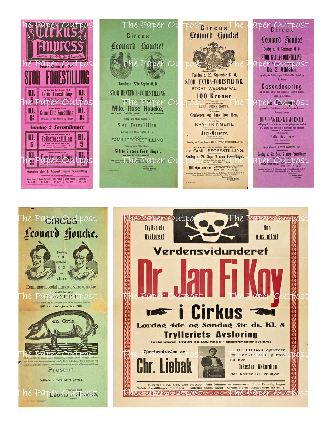 Circus Vintage Digikit Digital Printable Printables Digikits Digi Kit L ...