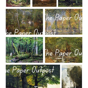 Deep Forest Printable Images: Paper Craft Digikit (digital Download) - Etsy