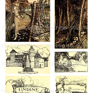 Undine Water Spirits Printable Images: Fairy Tale Art (digital Download ...