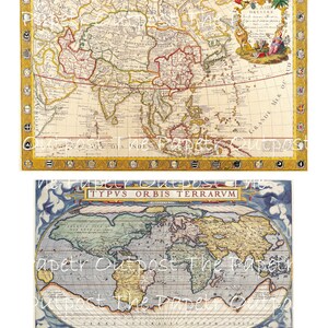 Maps Old Maps Antique Maps Vintage Maps Digital Printable Kit Digital ...