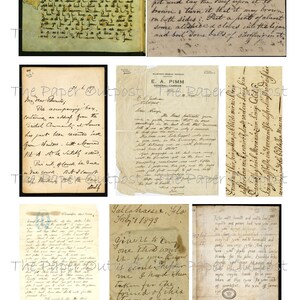 HANDWRITTEN SCRIPT Printable Digital Download Printable Image, Digikit ...