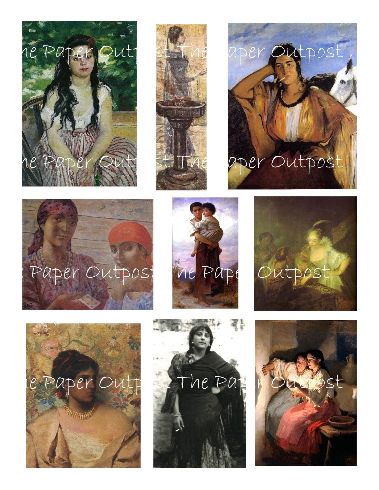 GYPSY HEART Printable Digital Download Printable Image Vintage - Etsy