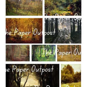 Deep Forest Printable Images: Paper Craft Digikit (digital Download) - Etsy