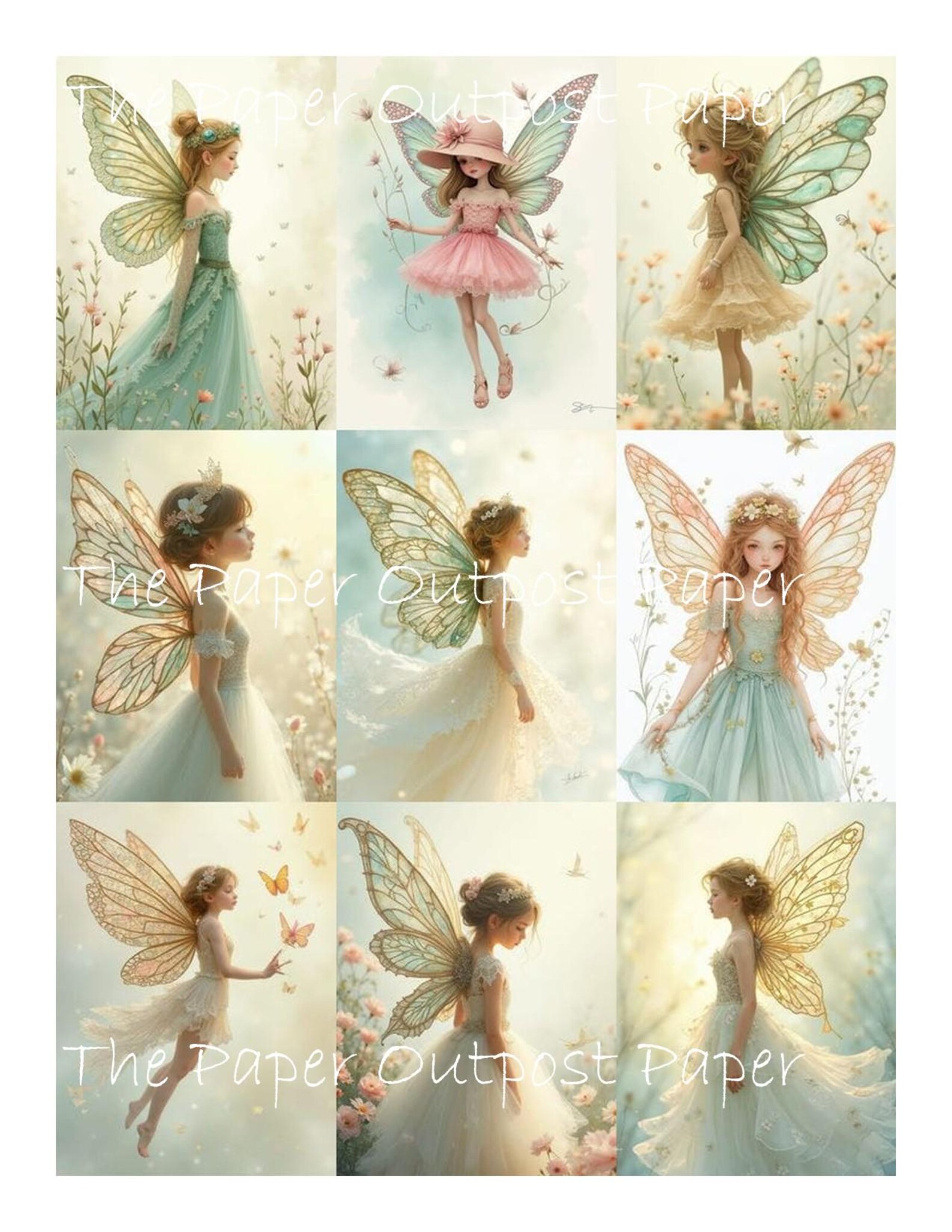 Fantastical Fairies Printable Images: Whimsical Digikit (digital ...