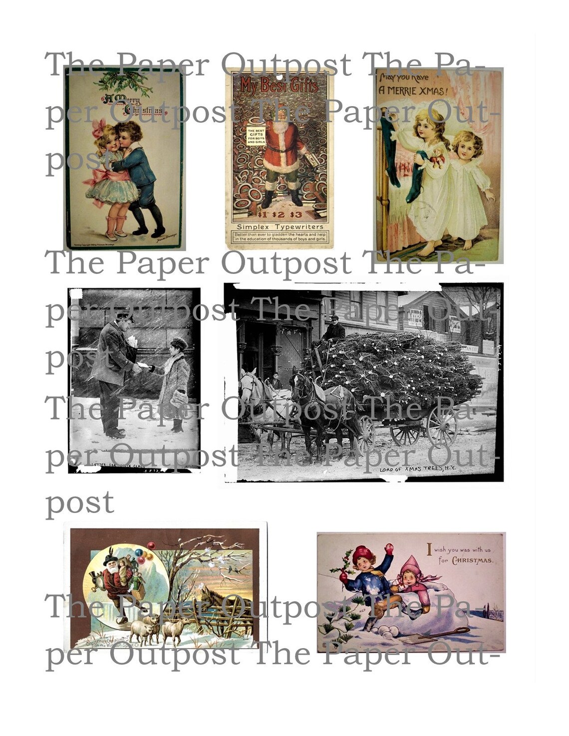 Christmas 2020 Vintage Digital Printable Kit Digi Kit Digikit - Etsy