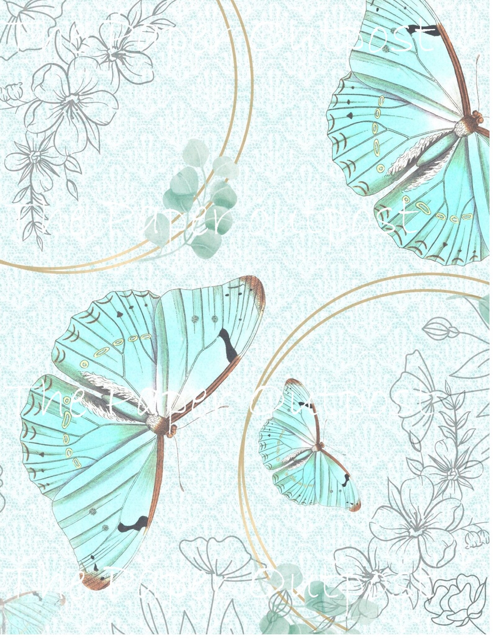 Butterfly Oasis Signature Pages Digikit Digital Printable - Etsy