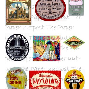 Labels Vintage #1 Vintage Digital Printable Kit Digital Kit Digi Kit ...