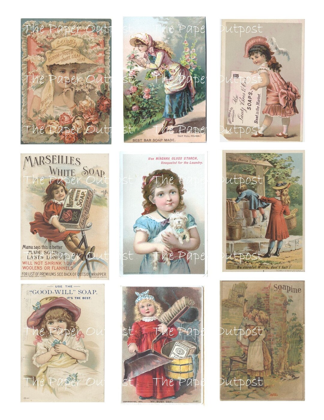 Victorian Soaps Digikit Digital Kit Digital Printable Digital Digikit ...