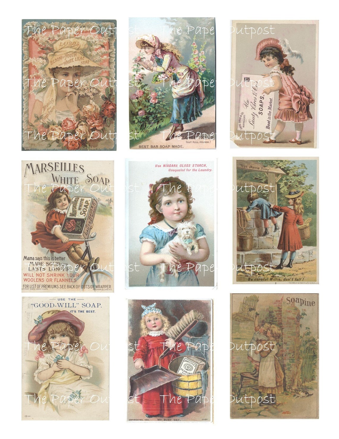 Victorian Soaps Digikit Digital Kit Digital Printable Digital - Etsy