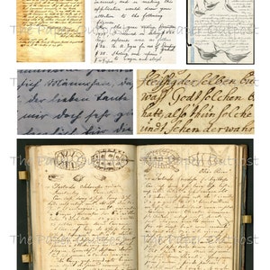 HANDWRITTEN SCRIPT Printable Digital Download Printable Image, Digikit ...