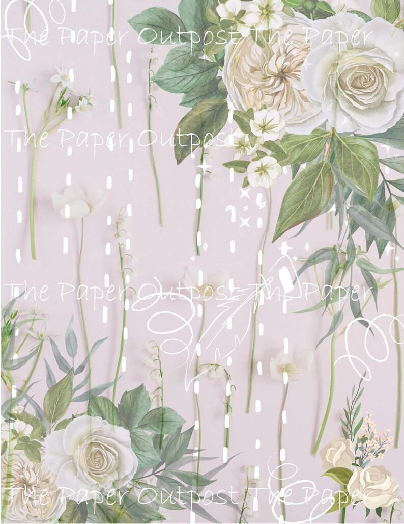 Vanilla Rose Signature Pages Digikit Digital Printable - Etsy
