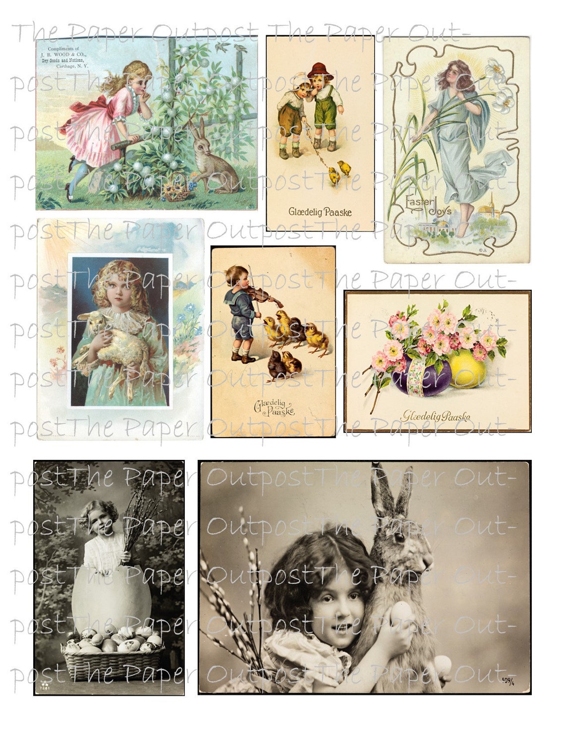 Easter Vintage Digikit Digital Kit Printable Digi Kit Digikit | Etsy