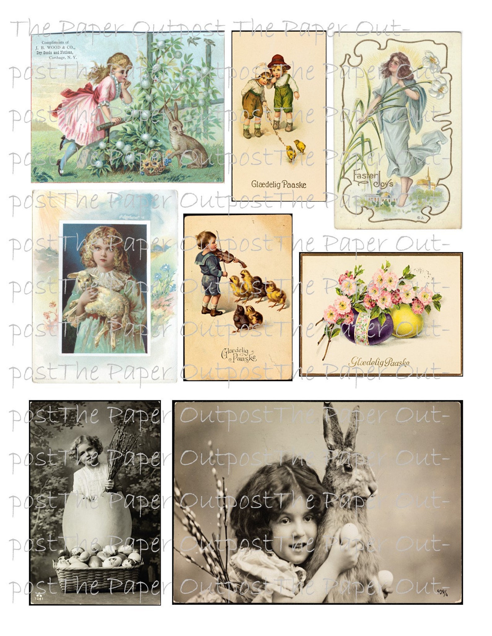 Easter Vintage Digikit Digital Kit Printable Digi Kit Digikit - Etsy