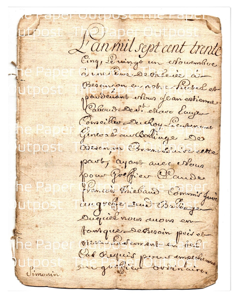 French Manuscript Digital Printable Kit Digi Kit Digikit - Etsy Australia