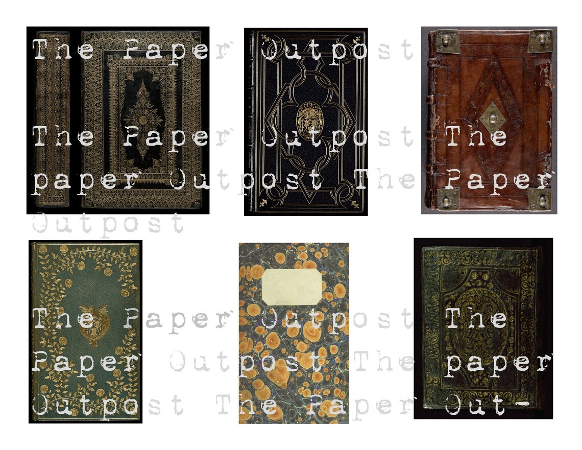 Book Covers Vintage Digital Printable Kit Digital Kit Digi Kit - Etsy