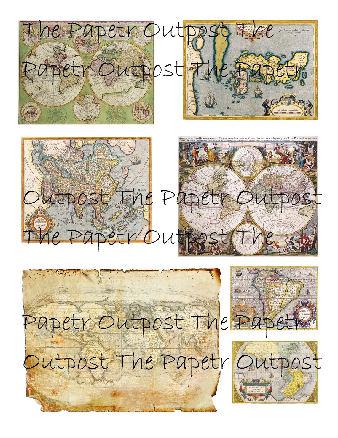 Maps Old Maps Antique Maps Vintage Maps Digital Printable Kit - Etsy