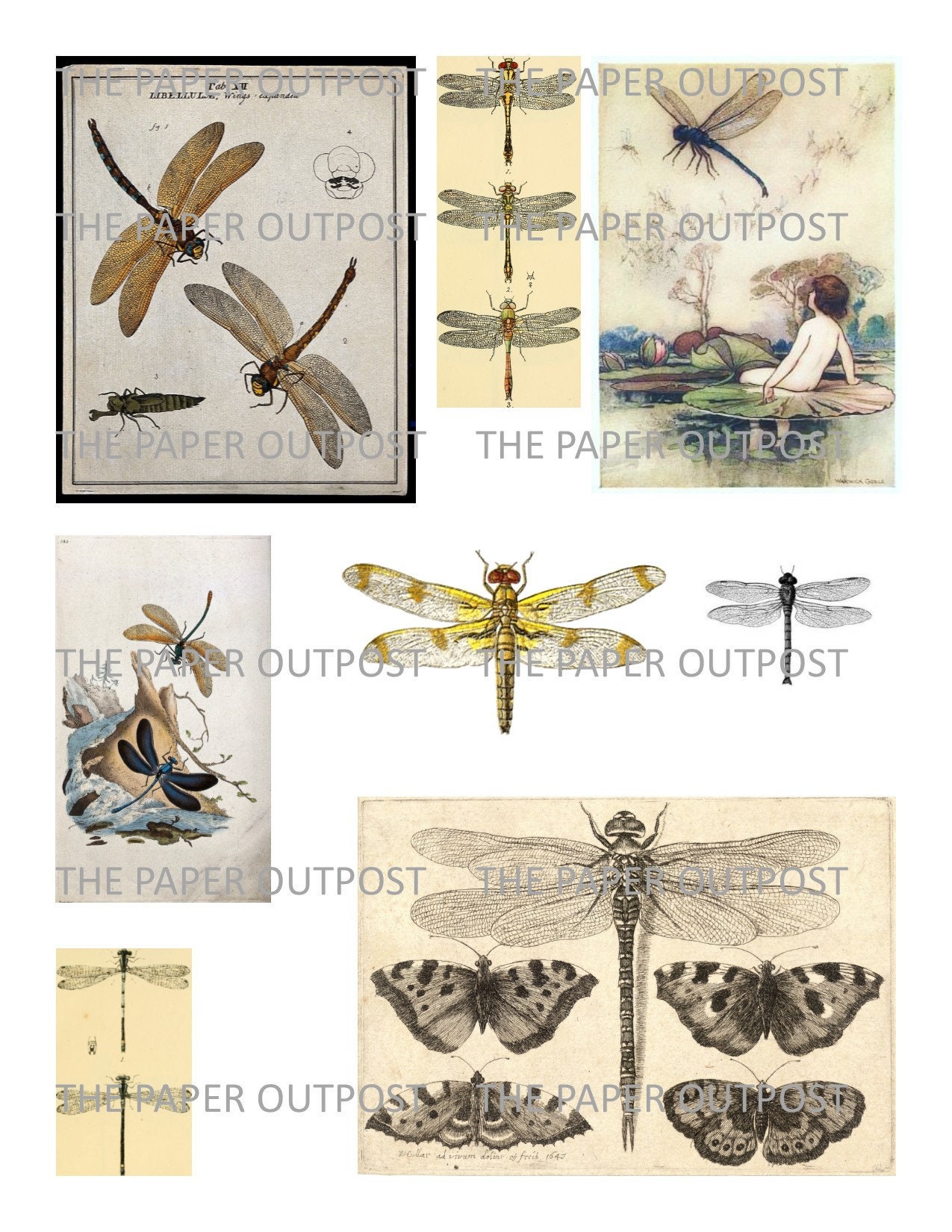 Paper & Party Supplies paper and ephemera printable junk journal kit 22 pages digital download ...