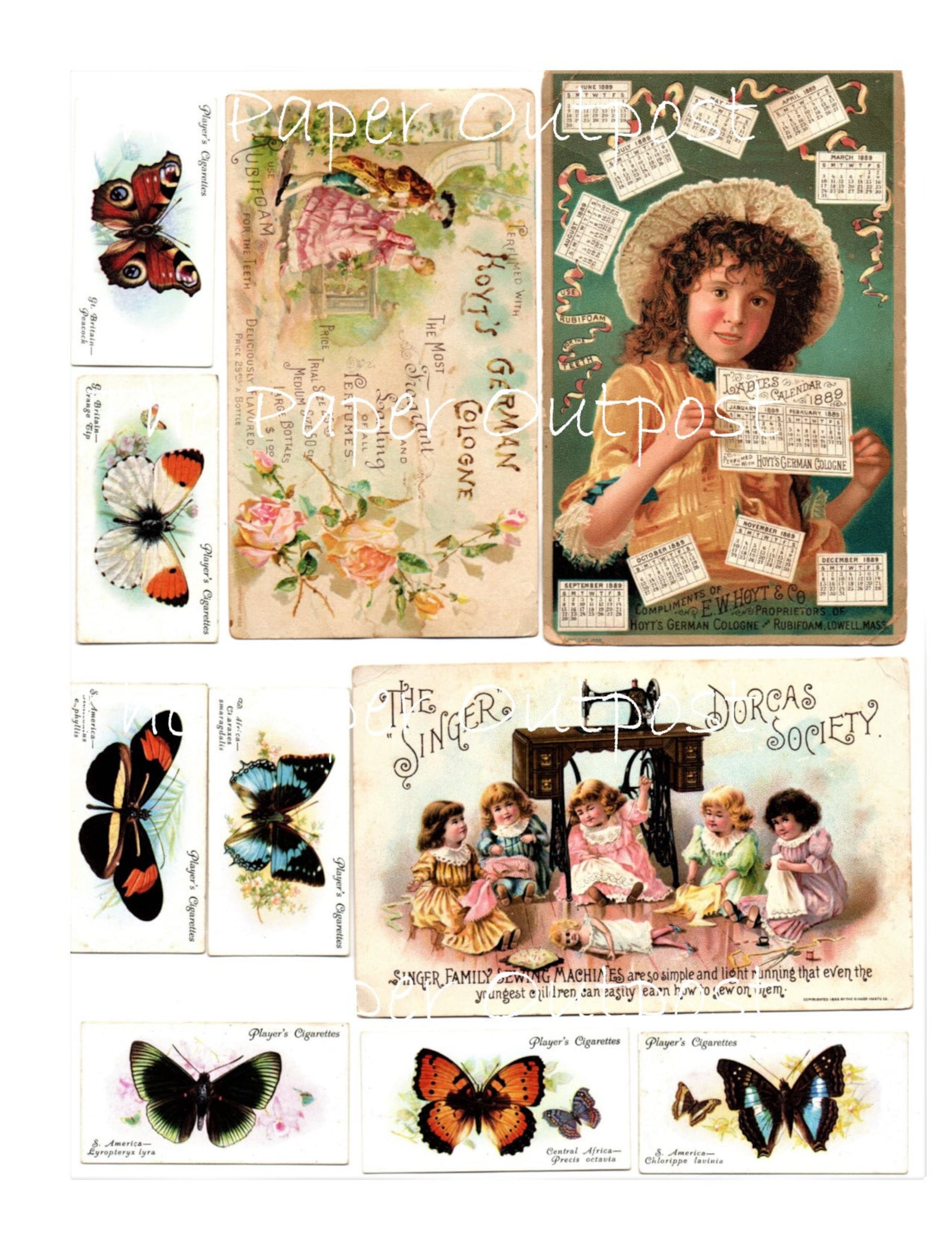 Vintage Ephemera 7 Digital Kit Digital Prints Old Papers - Etsy