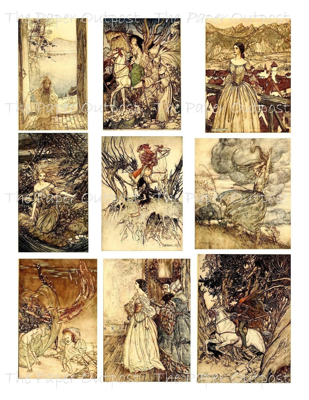 UNDINE WATER SPIRITS Printable Digital Download Printable Image ...