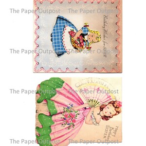 2. Vintage Greeting Cards Digital Printable Kit Digital Kit Digikit ...