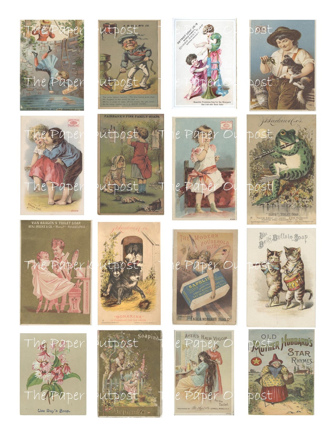 Victorian Soaps Digikit Digital Kit Digital Printable Digital - Etsy